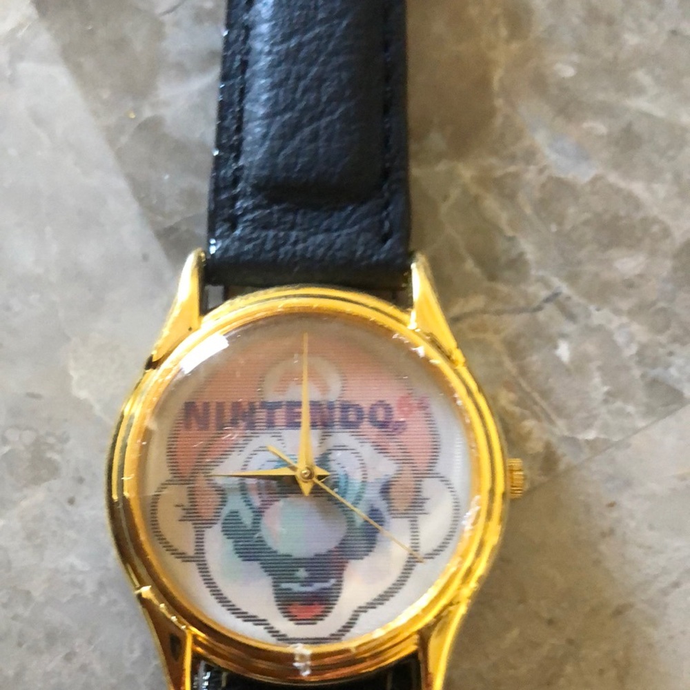 Vintage Very Rarenintendo Super Mario Bros Watch - Gem
